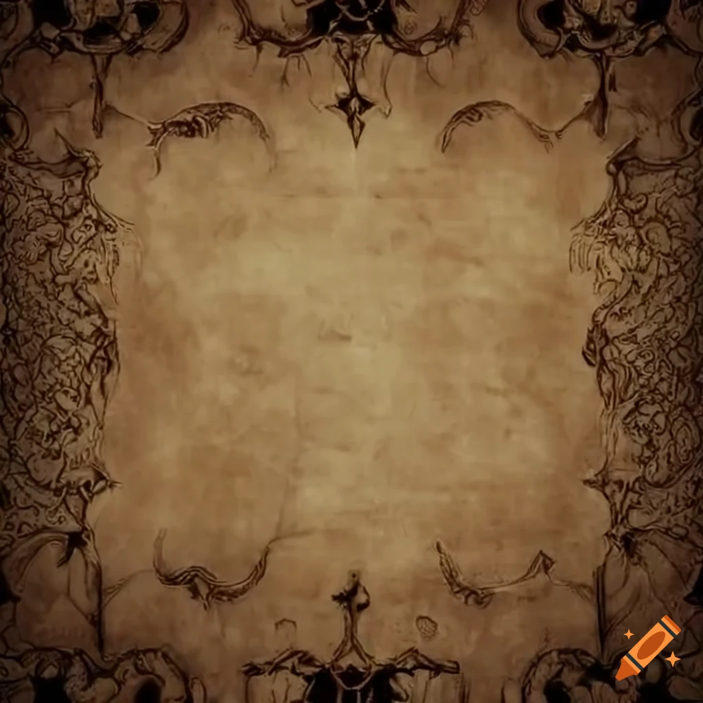 Intricate detailed medieval parchment texture on Craiyon