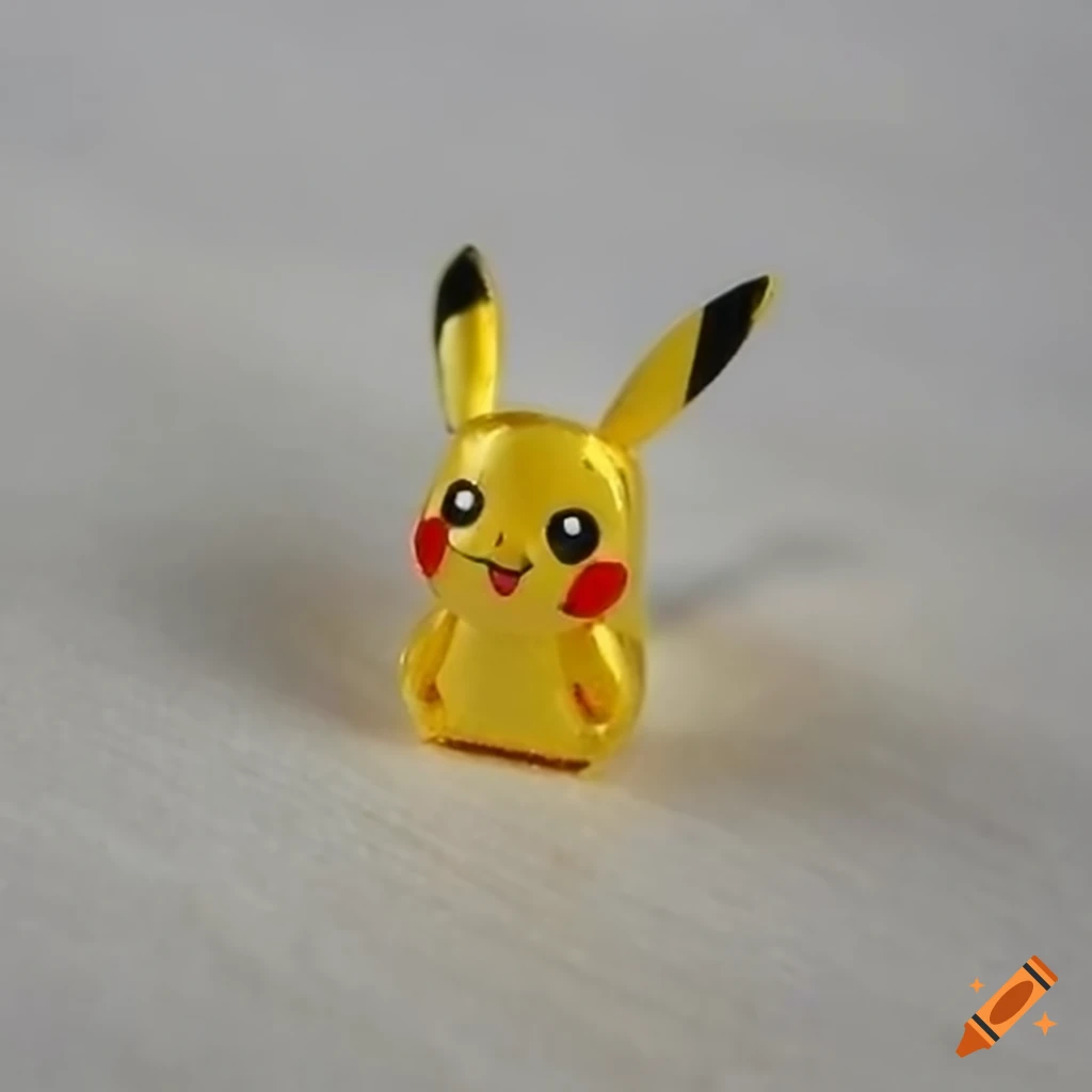 Pikachu-themed ring showcased in professional photography on Craiyon