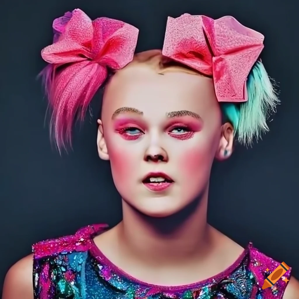 Jojo siwa with tinted eyes on Craiyon