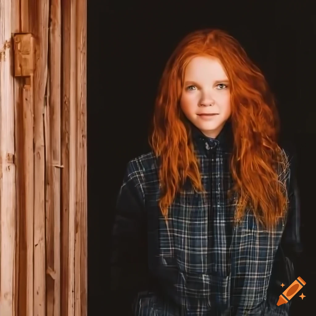 Ginger twins in country-plaid-shirt and highwaist-black-leather ...