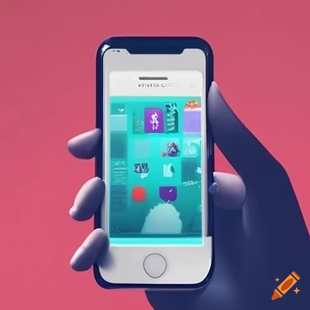 User launching EcoMart app or visiting the website on Craiyon