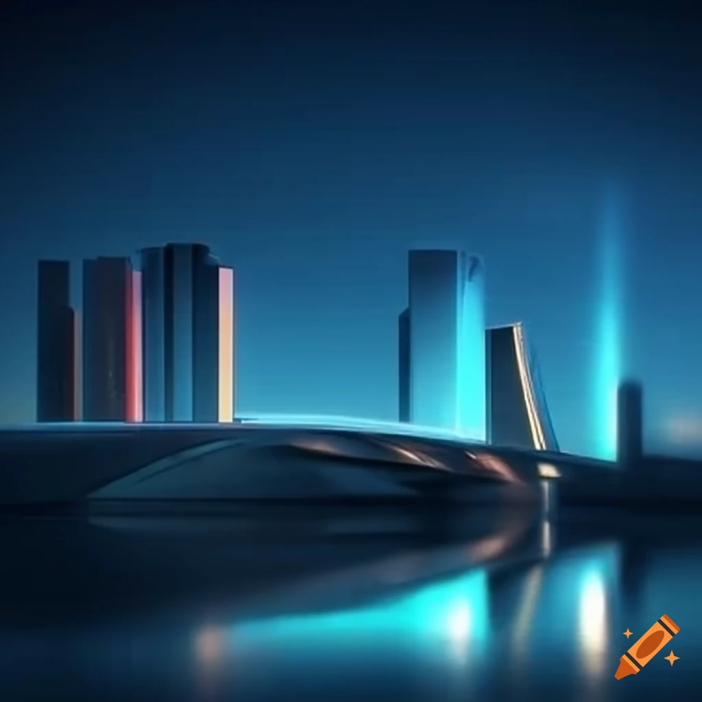 Futuristic bridge design on Craiyon