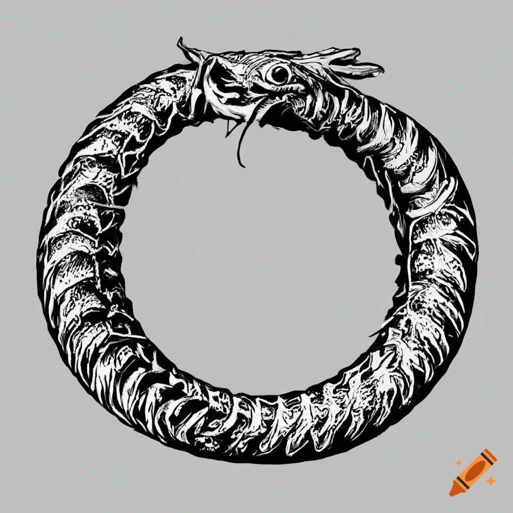 Ouroboros symbol on Craiyon