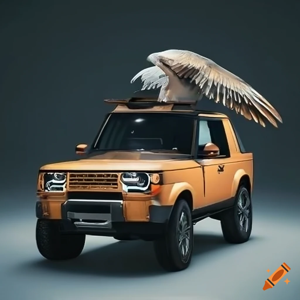 Land rover discovery with wings on Craiyon