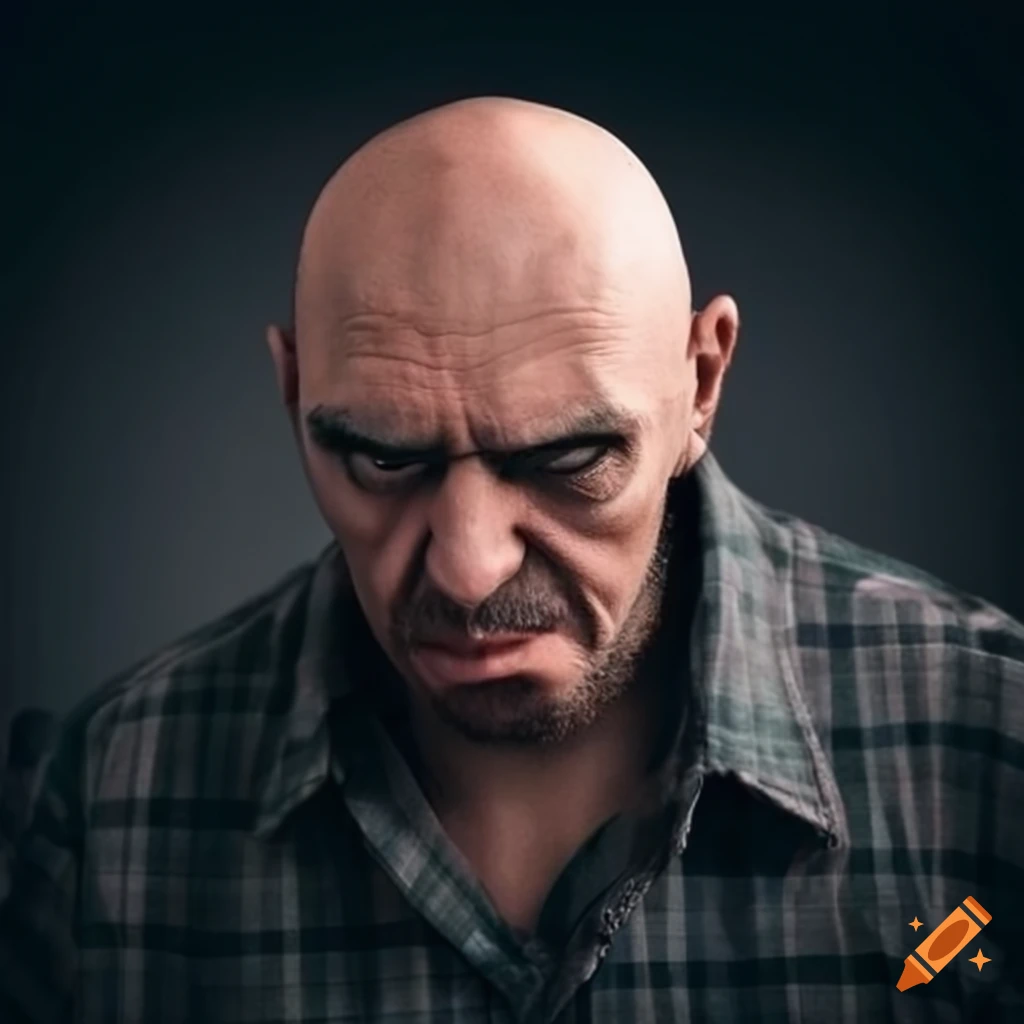 Portrait of a man in a flannel shirt on Craiyon