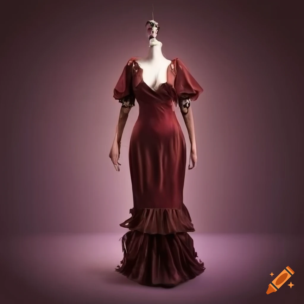 Gypsy dress with art nouveau style on Craiyon