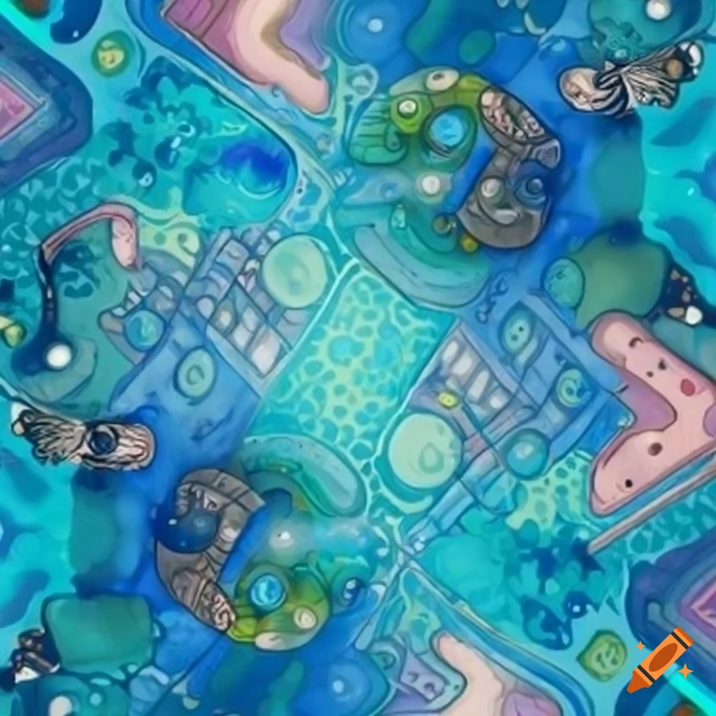 Blue board game design pattern background on Craiyon