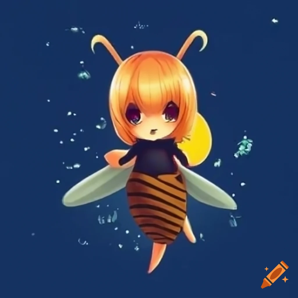 Firefly in anime style viewed from the front on Craiyon