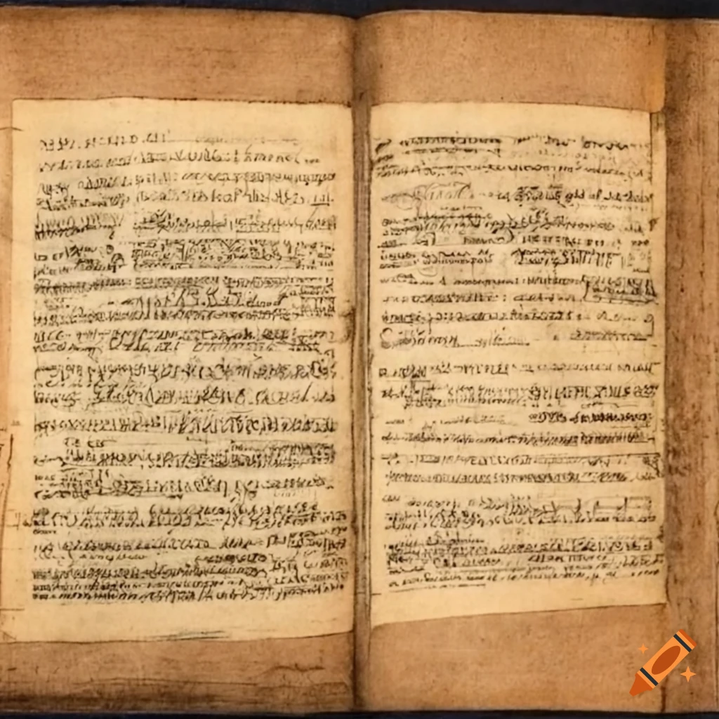 Close-up of united states founding document on Craiyon