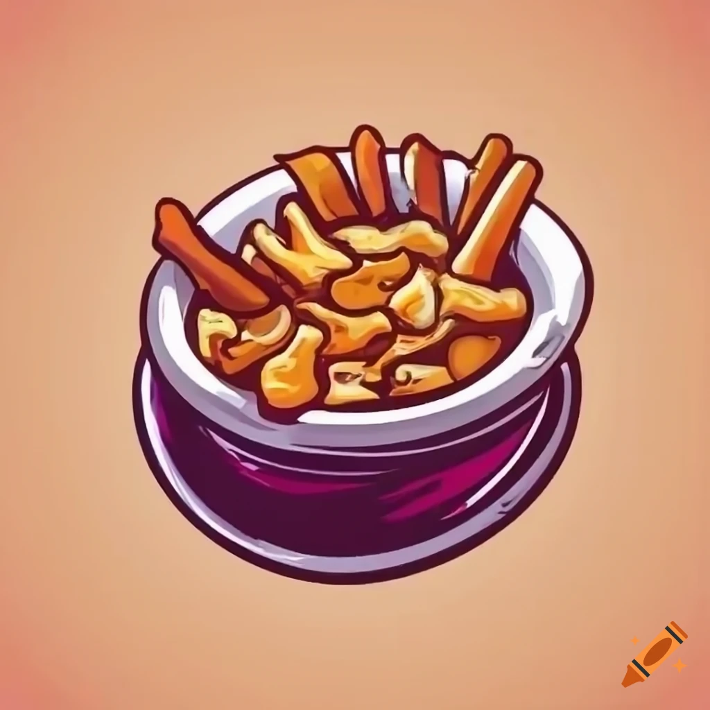 Poutine gaming logo on Craiyon