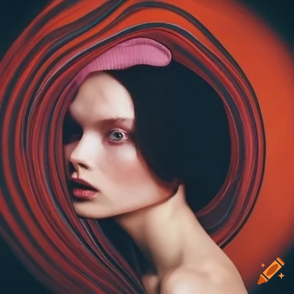 Abstract vinyl record on Craiyon