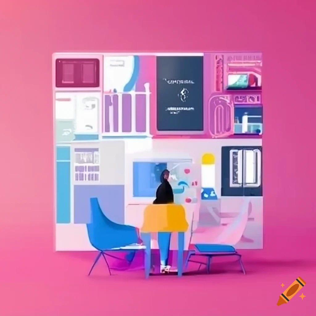 Multiple web design devices on Craiyon