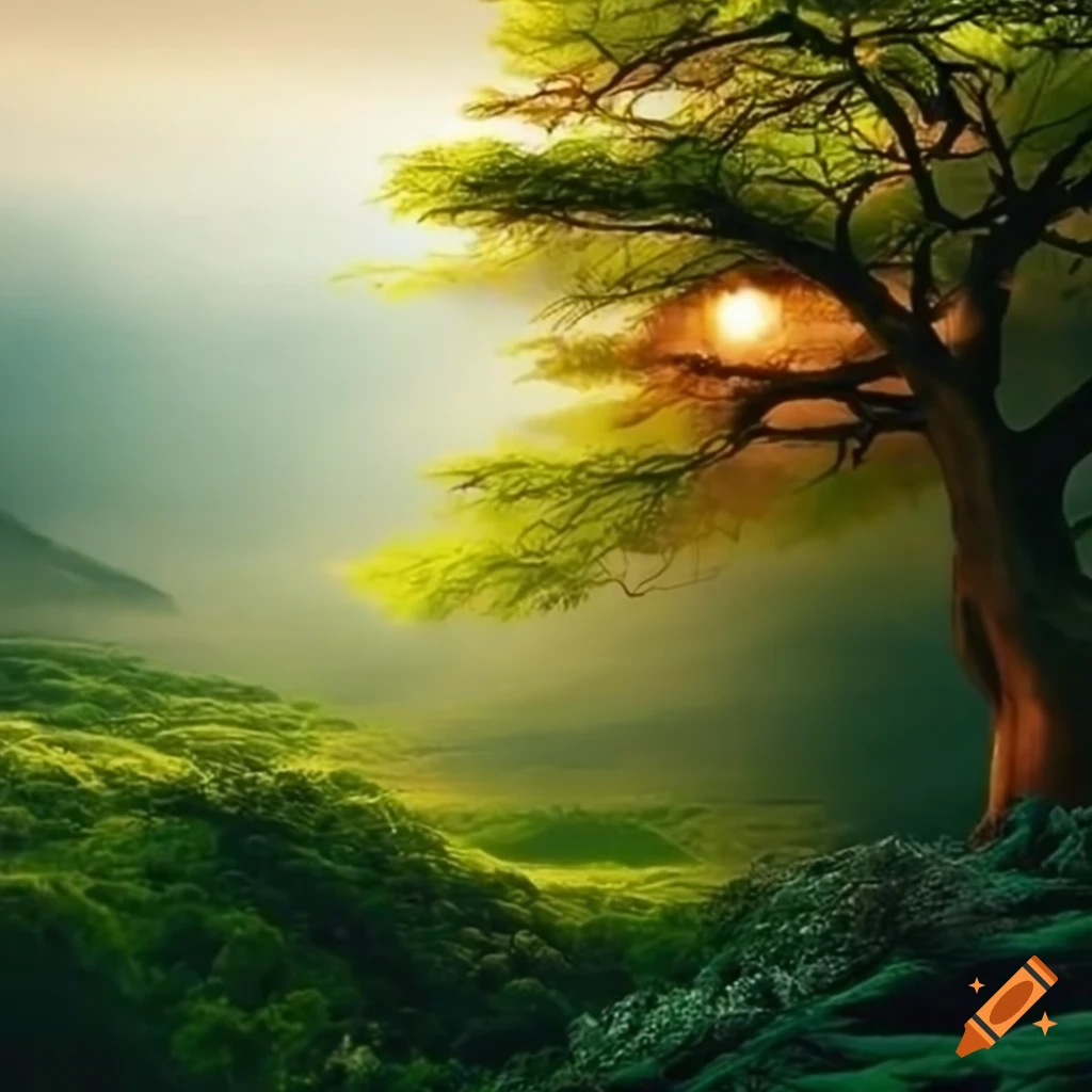 Nature wallpaper on Craiyon