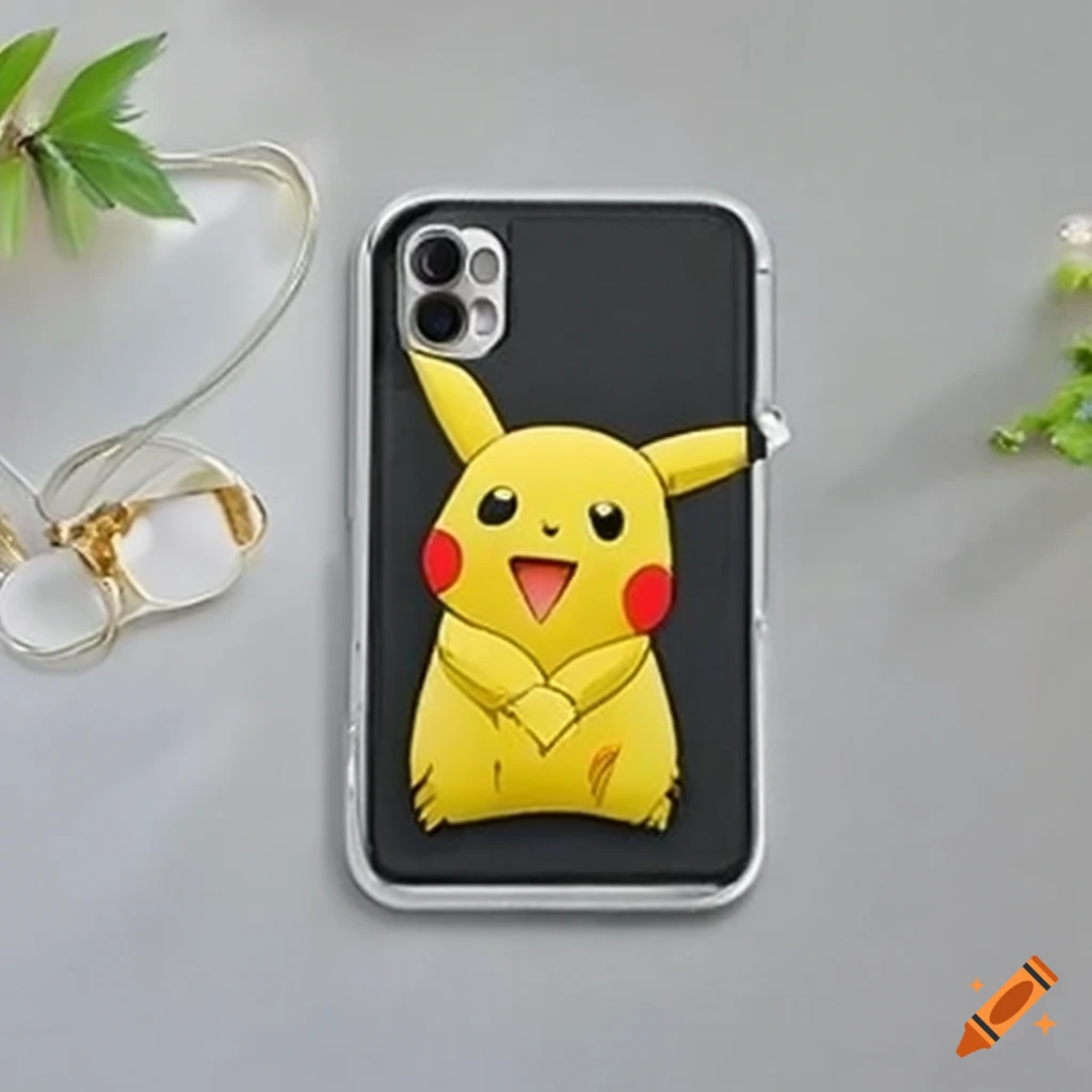Pikachu phone case on Craiyon