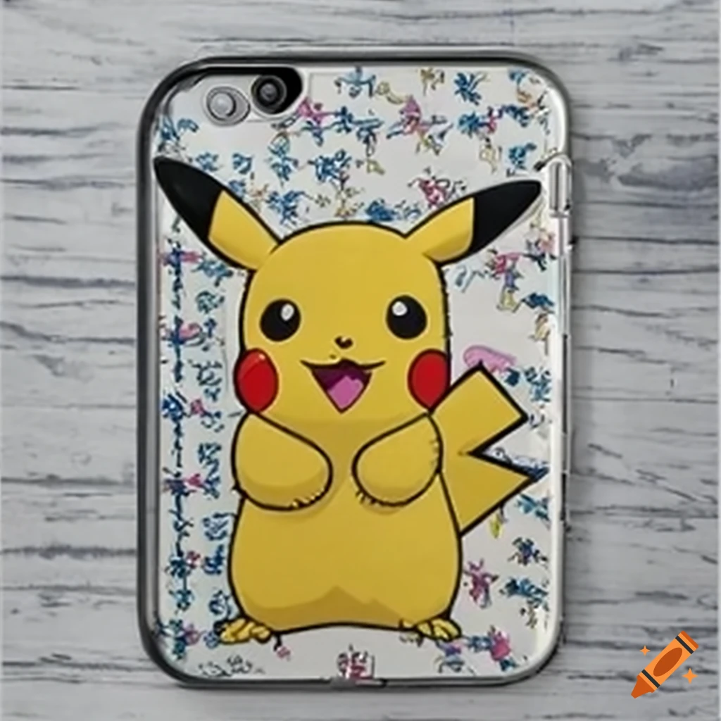 Pikachu phone case on Craiyon