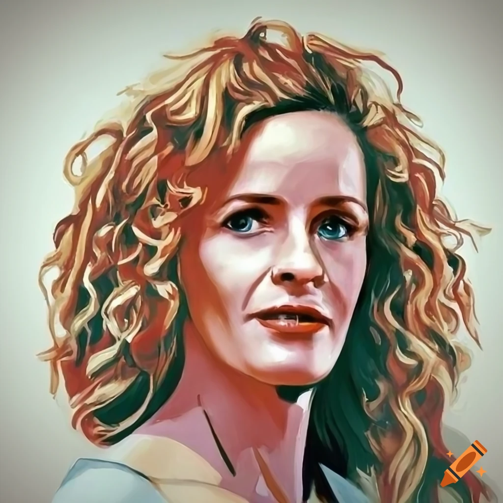 Elisabeth Shue as Ali Mills in Karate Kid, Pierre Hubert style on Craiyon