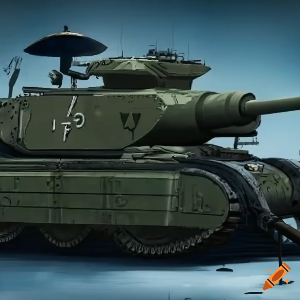 Fictional superheavy tank from world war 2 on Craiyon