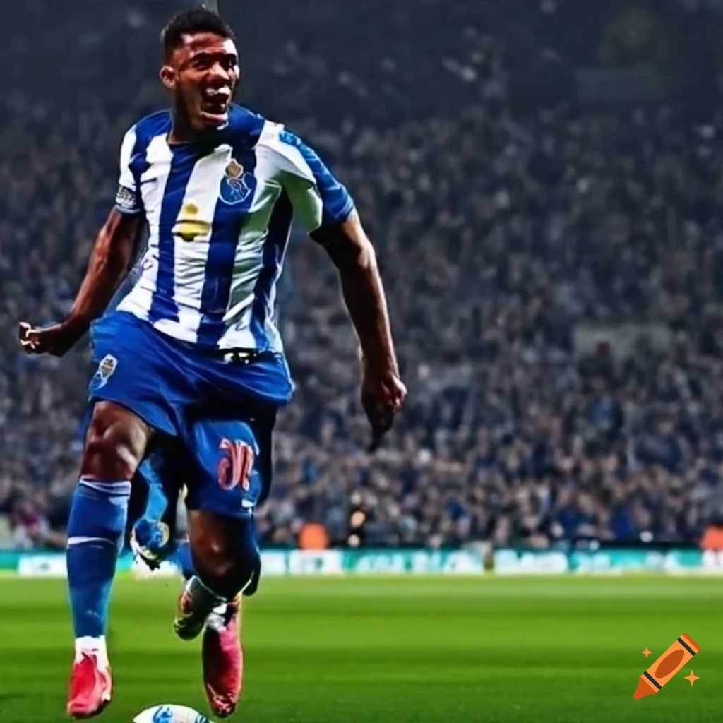 Fc porto scoring a goal against benfica at porto stadium on Craiyon