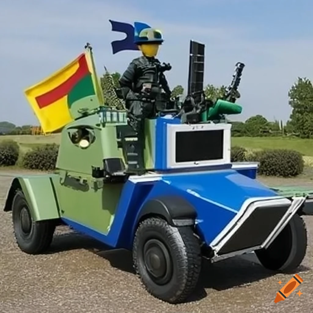 Detailed idf brigade in the style of big bad beetleborgs on Craiyon