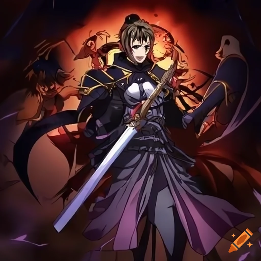 Anime swordsman military commander in 'i am magicami' on Craiyon