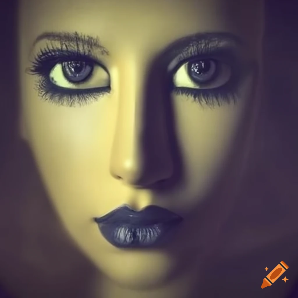 Feminine art deco robot with a sensual and pretty design on Craiyon