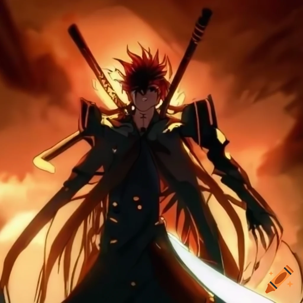 Anime swordsman military commander from "i am magicami" on Craiyon
