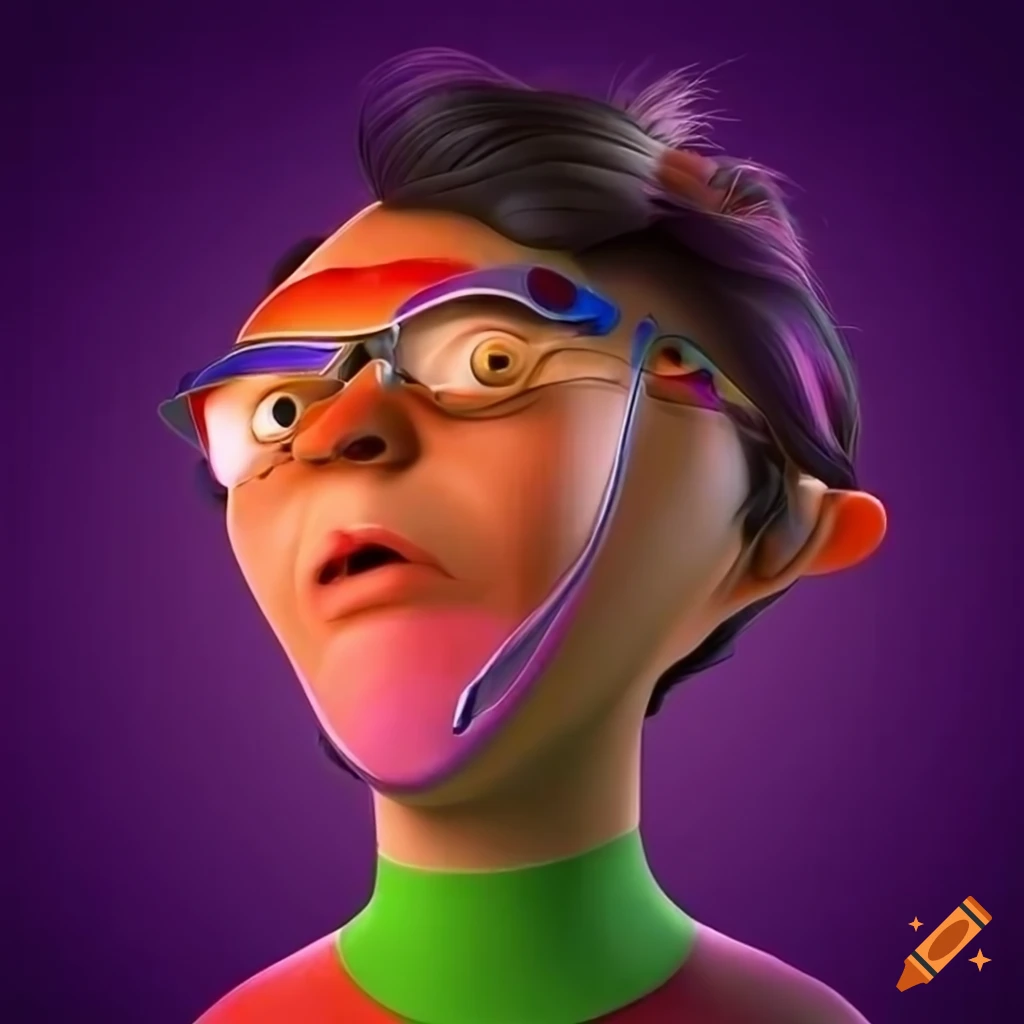 Humorous 3d characters with vibrant colors on Craiyon