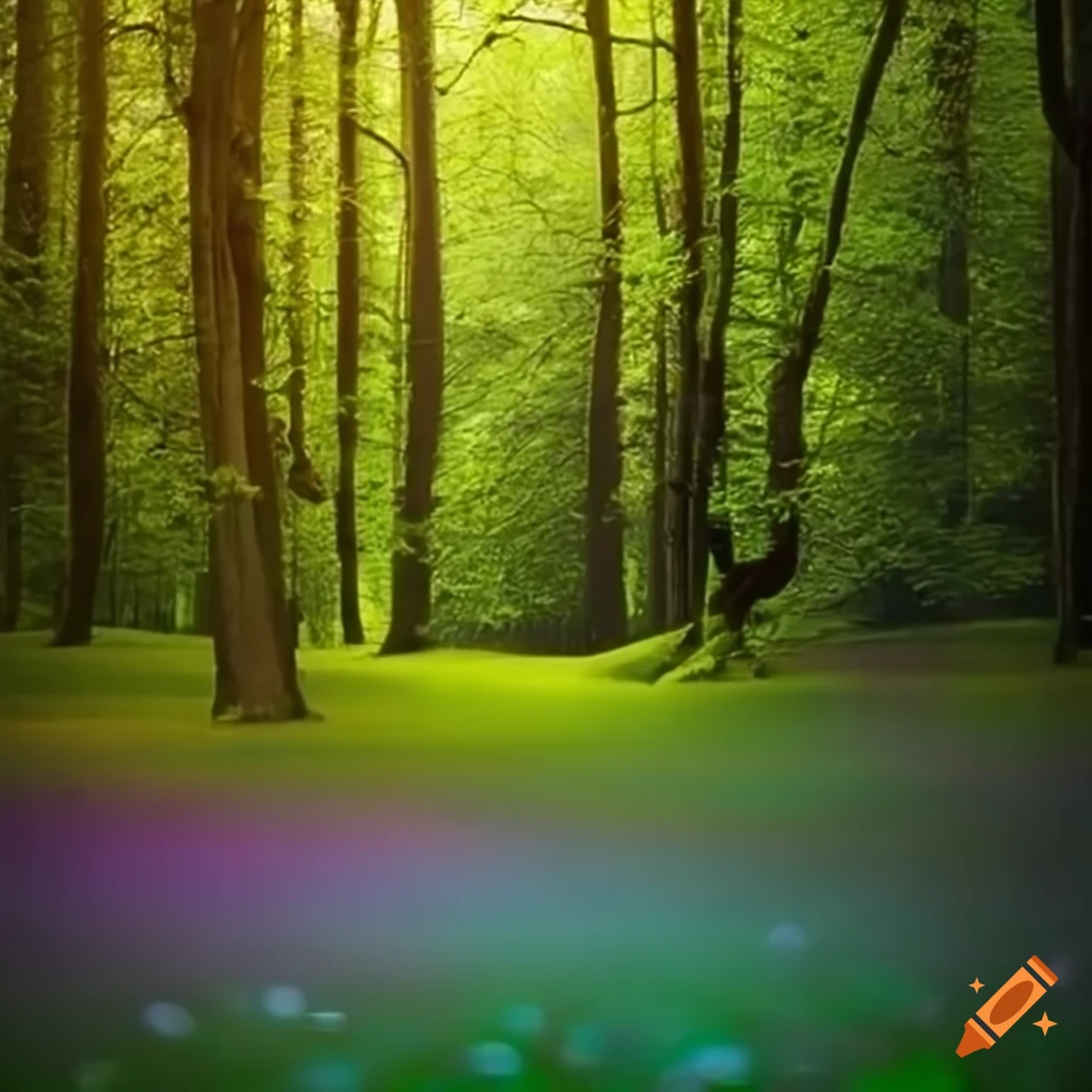 Beautiful forest on Craiyon