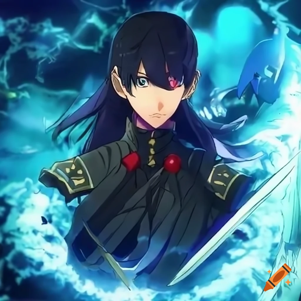 Anime swordsman military commander from 'I am Magicami' on Craiyon