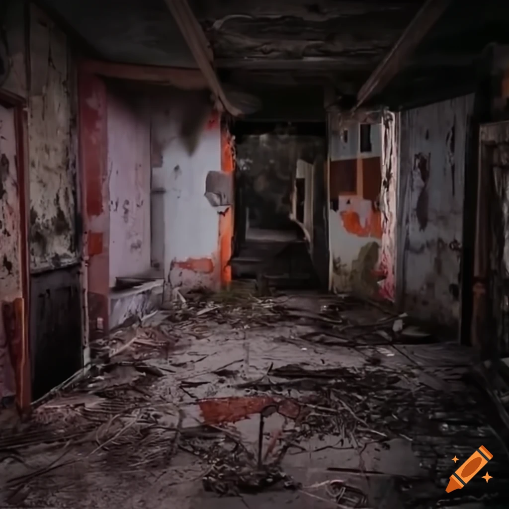 Inside of an abandoned arcade on Craiyon