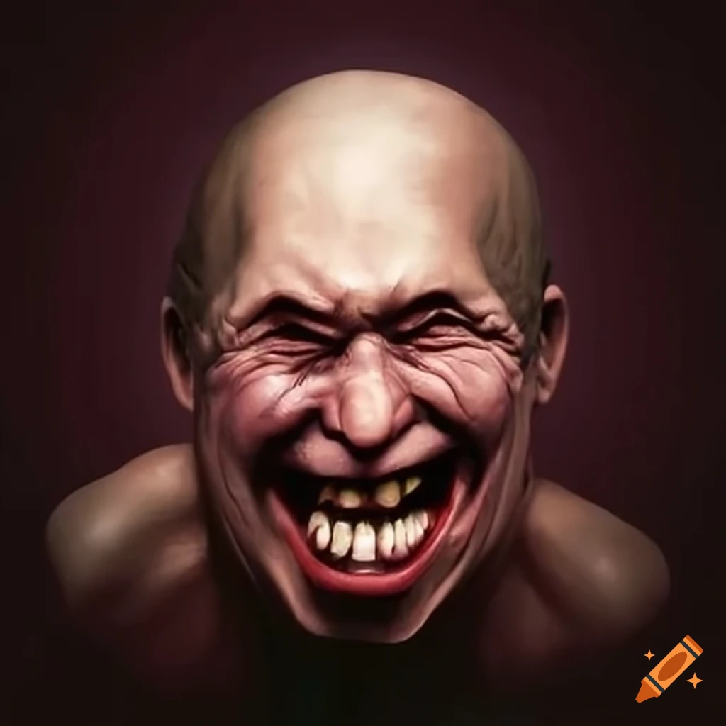 Laughing man on Craiyon