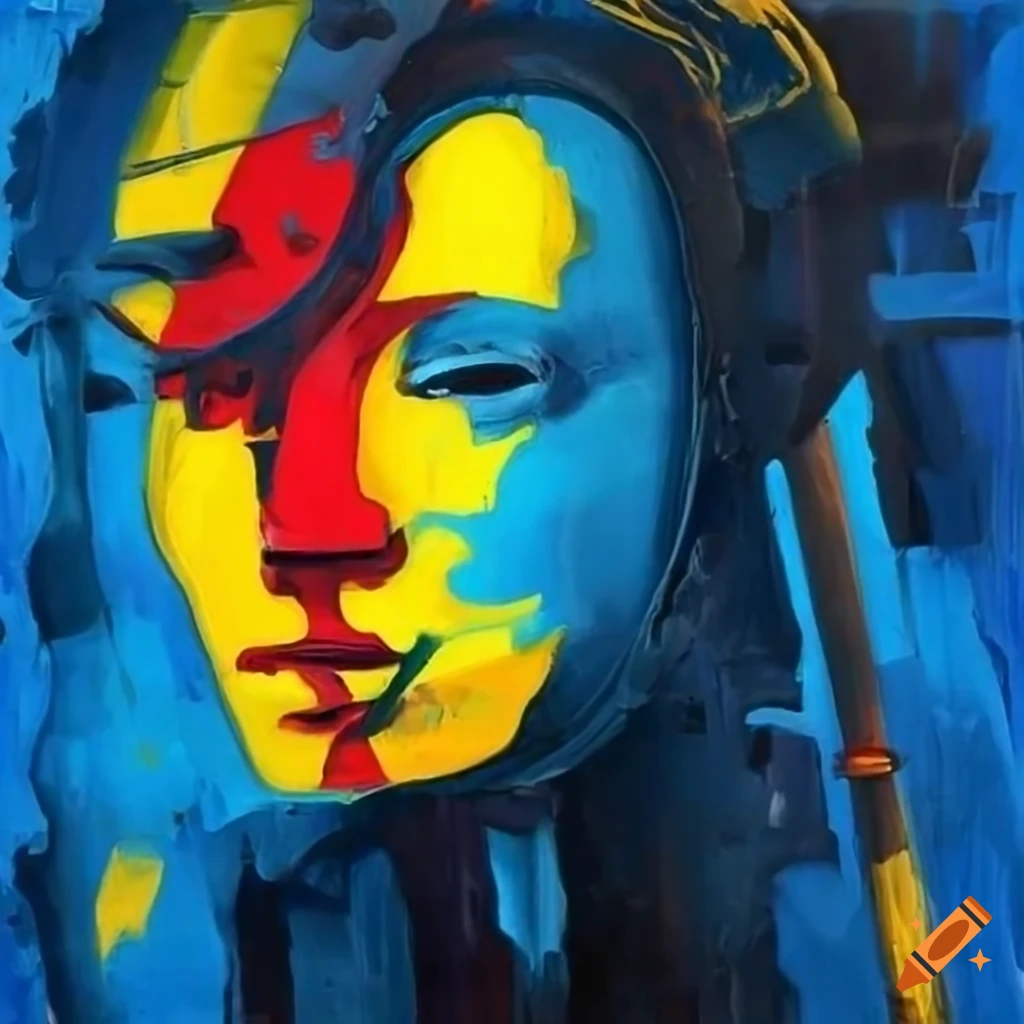 Abstract painting symbolizing victory on Craiyon