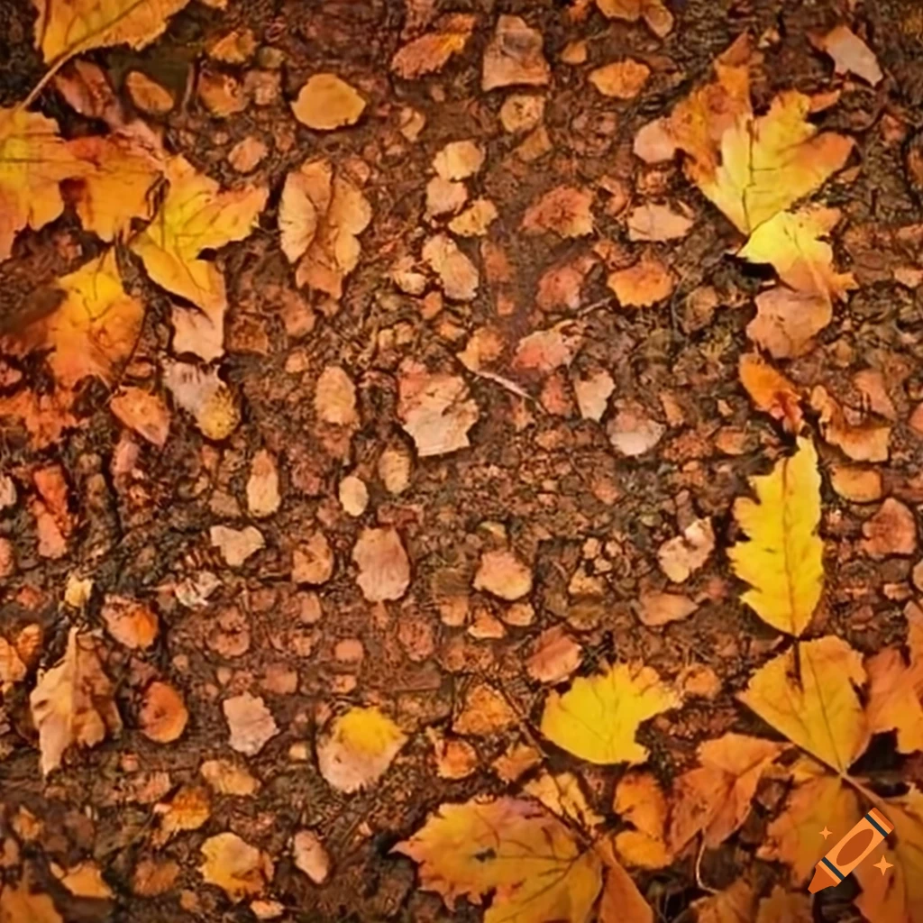 Autumn ground texture suitable for looping on Craiyon