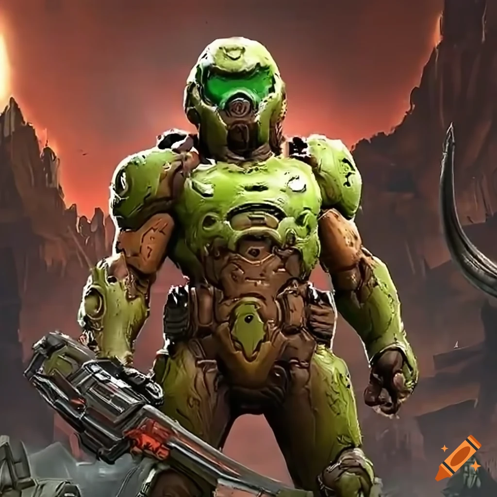 Doom eternal gameplay screenshot on Craiyon