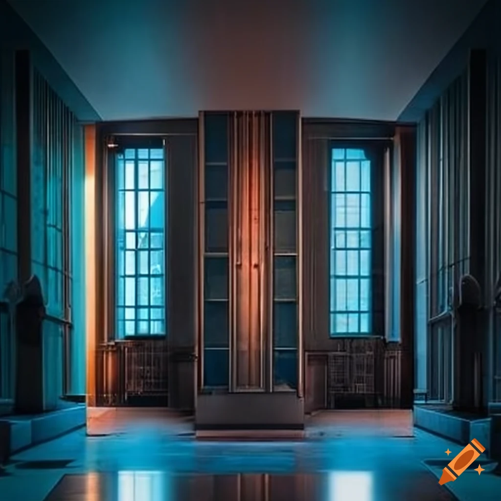 Modern high-tech art deco-inspired college campus on Craiyon