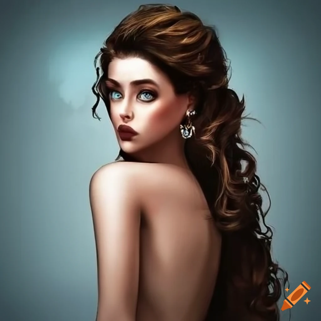 Beautiful lady on Craiyon