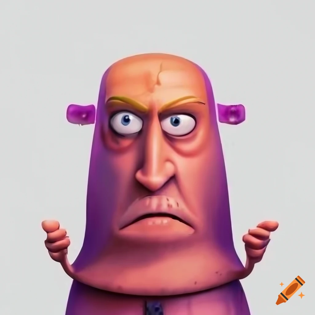 Cartoon characters 'bing' and 'yam' representing good and evil with ...