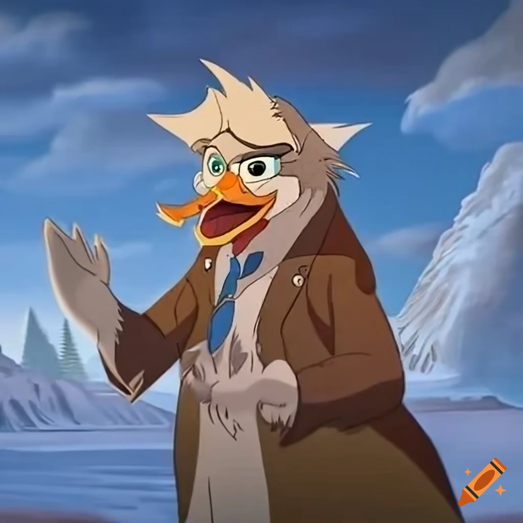 Boris johnson depicted as boris duck character on Craiyon