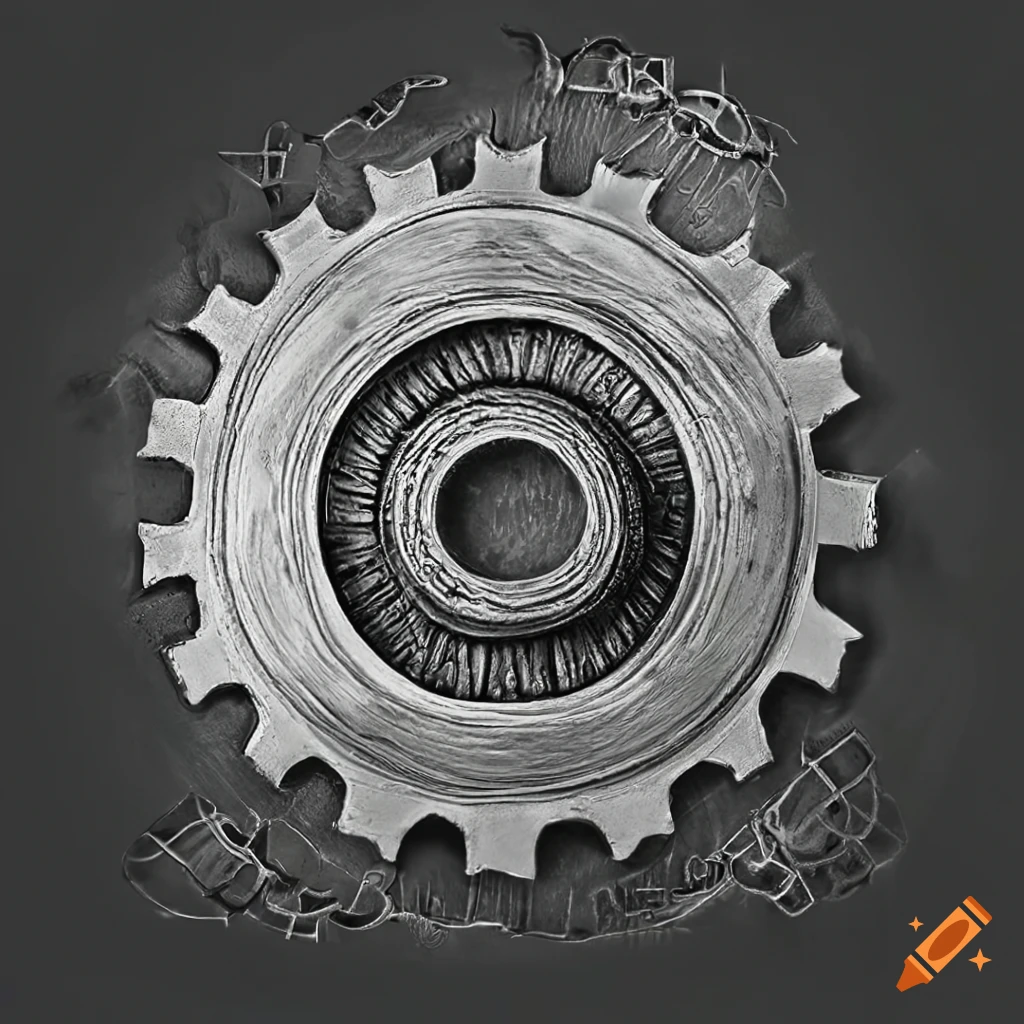 High-quality realistic gears on Craiyon