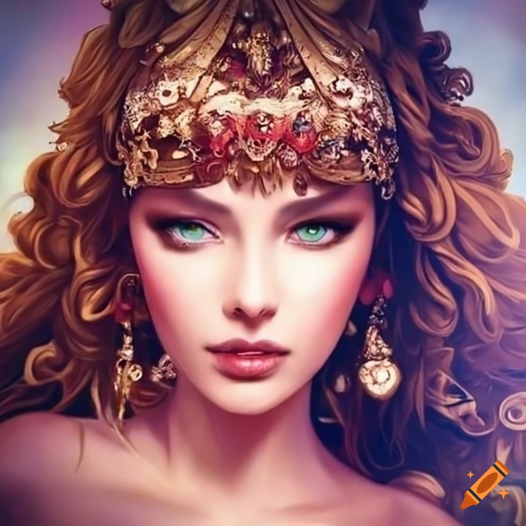 Beautiful lady on Craiyon