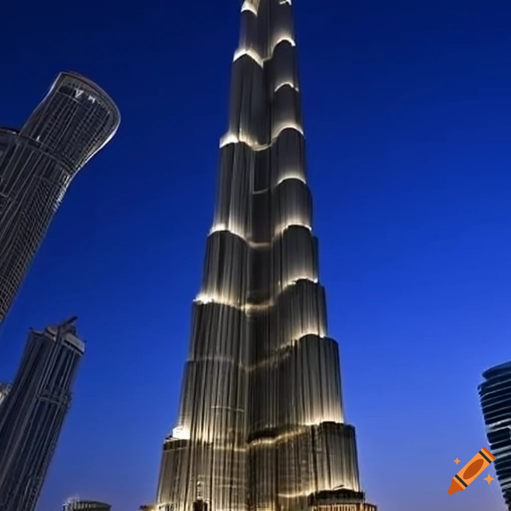 Ultra modern skyscraper inspired by Burj Khalifa on Craiyon