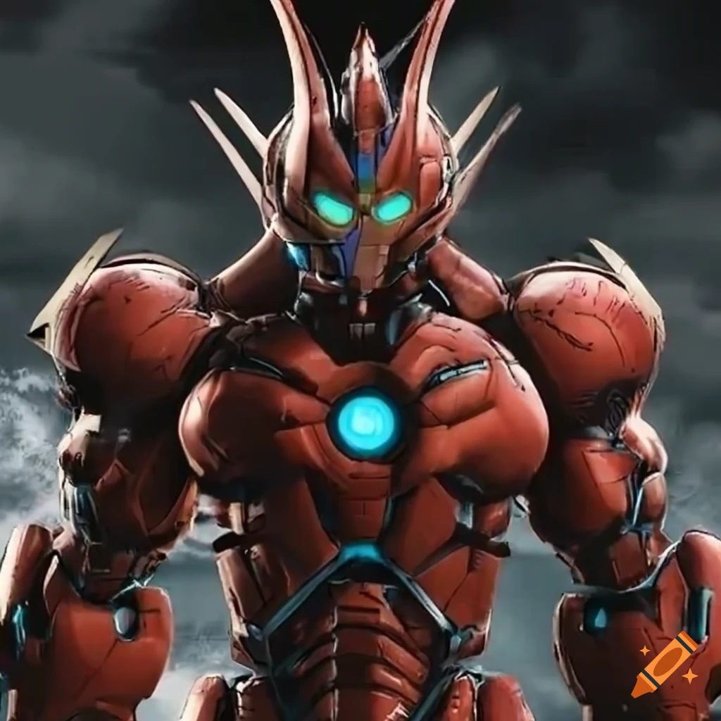 Guyver/hulk buster character on Craiyon