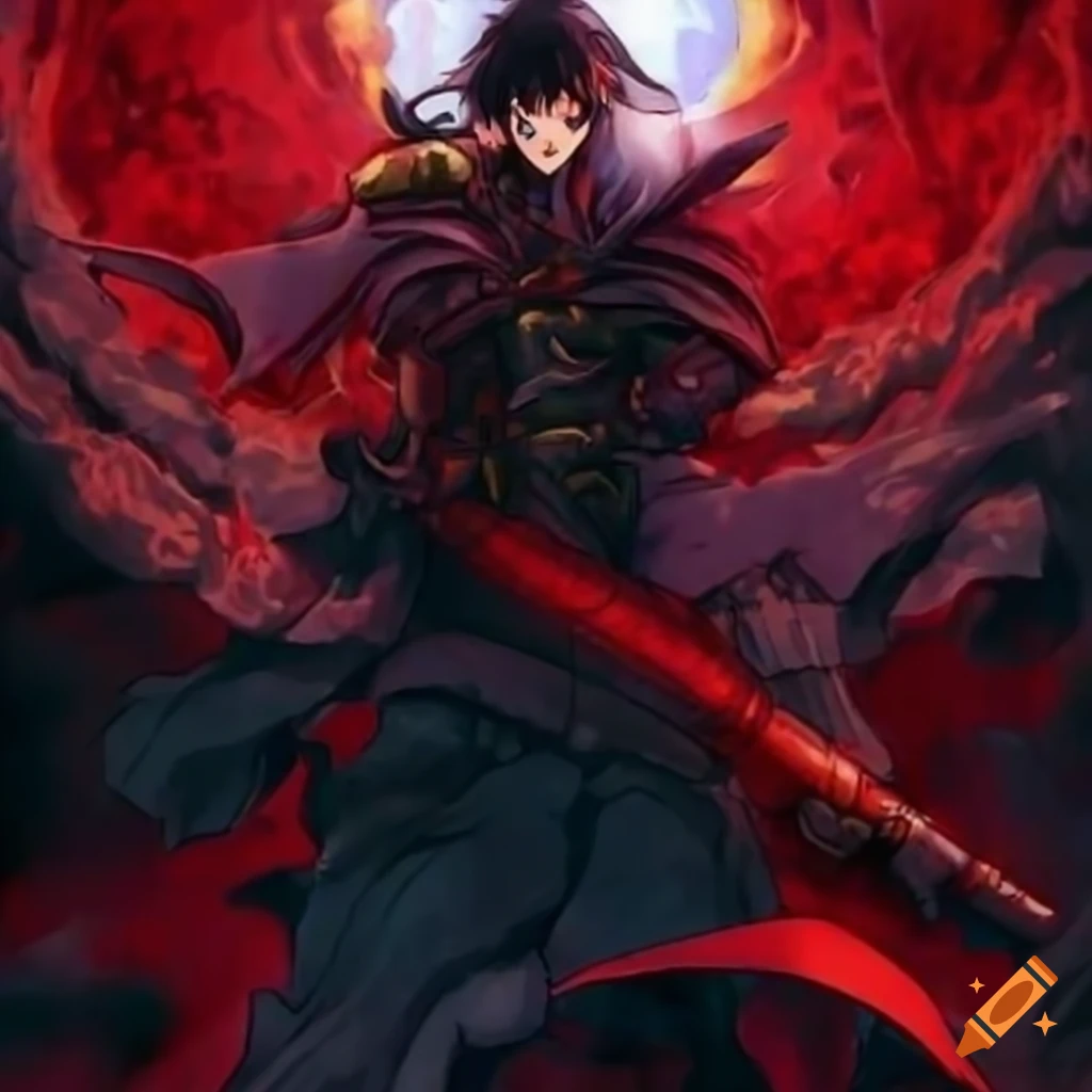 Anime swordsman military commander with magical powers in john howe ...