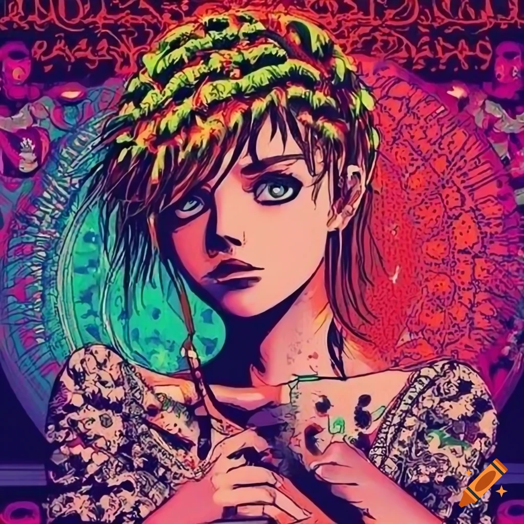 Graphic novel poster with vintage high definition details on Craiyon