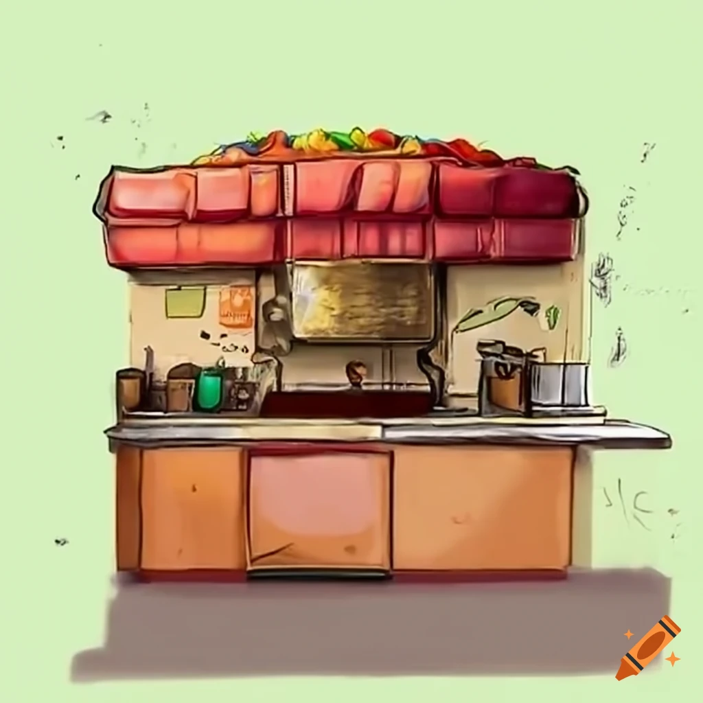 Interior of a taco bell kitchen on Craiyon