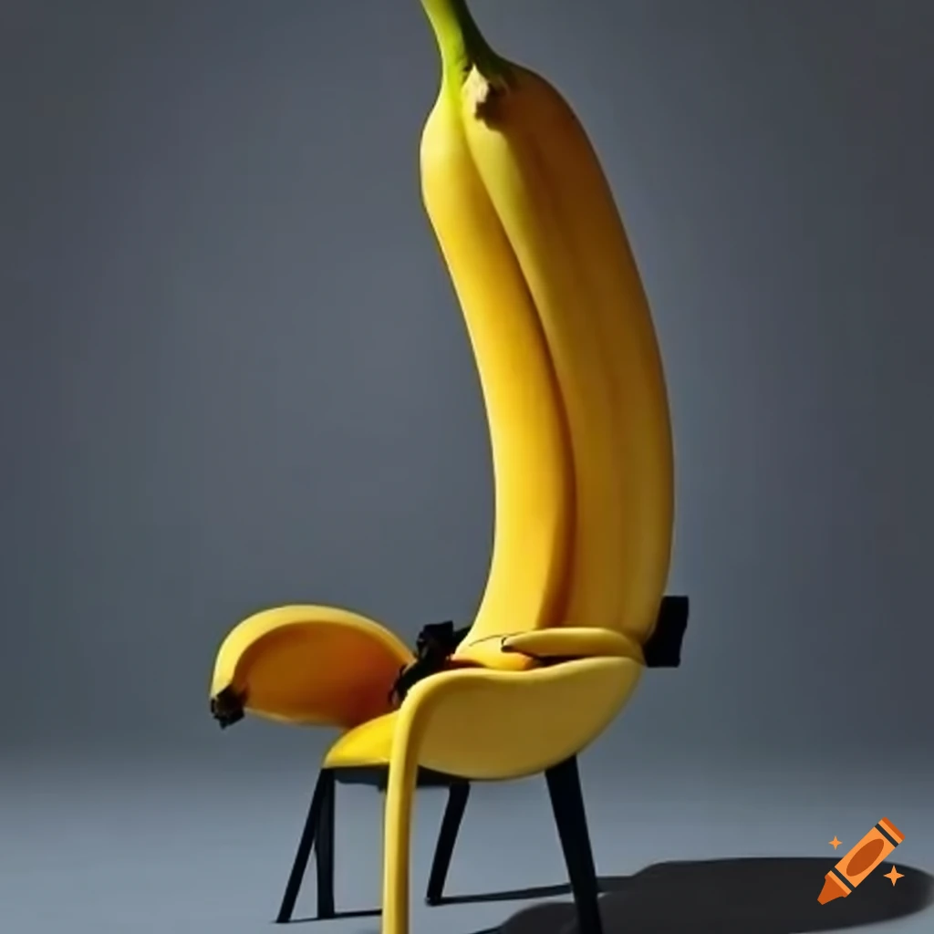 Banana-shaped chair design on Craiyon