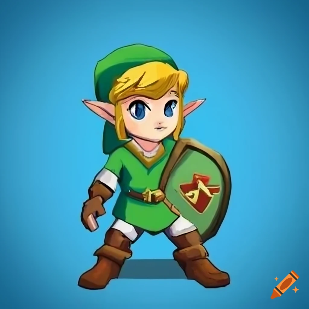Link character from zelda game on Craiyon