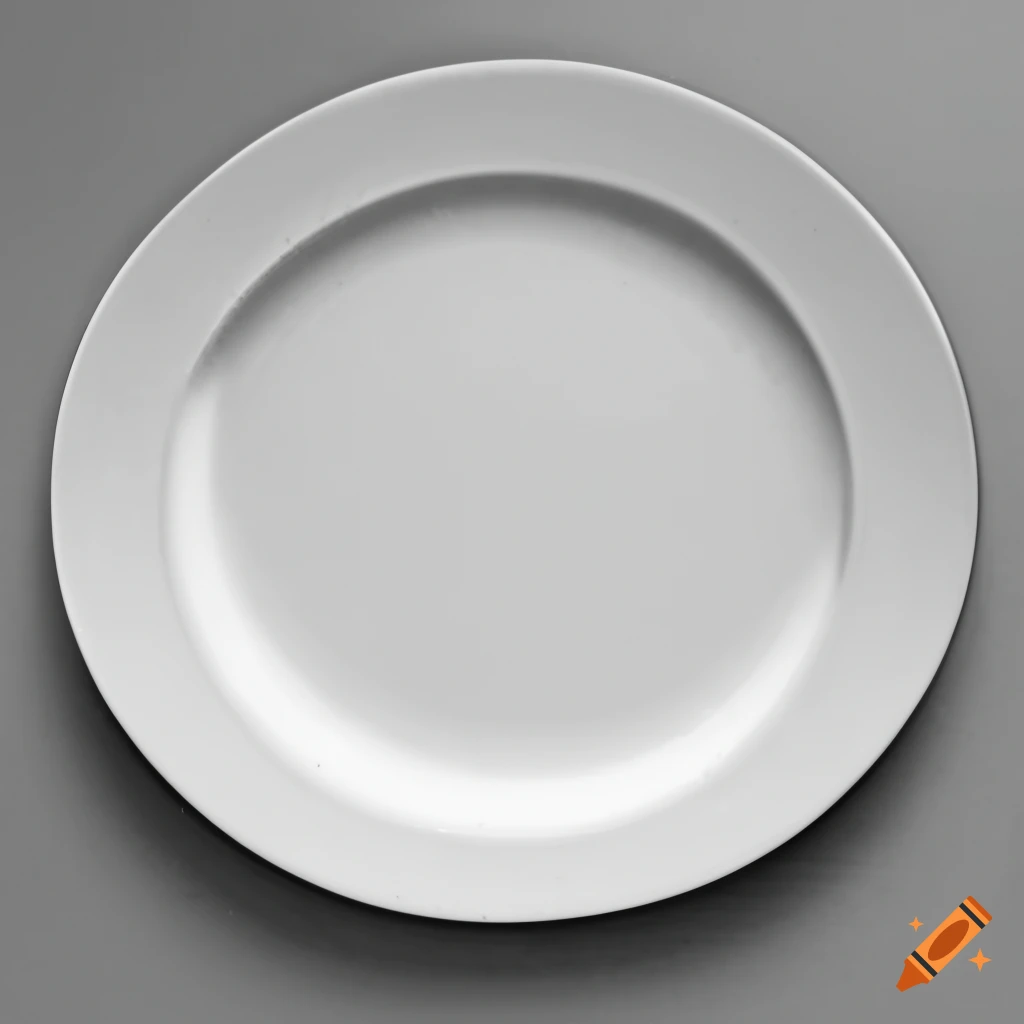 Empty plate on Craiyon