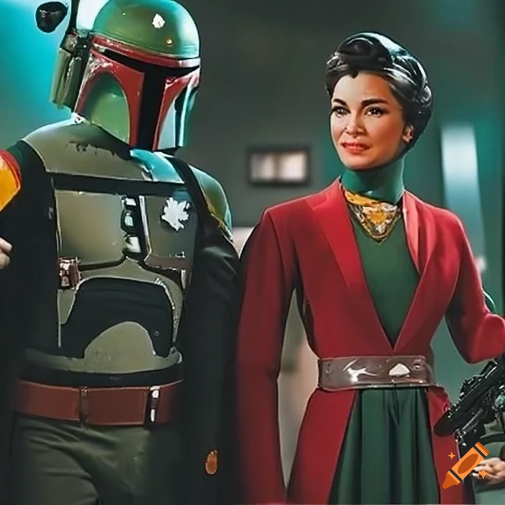 Boba fett reimagined as a 1950s romantic lead on Craiyon
