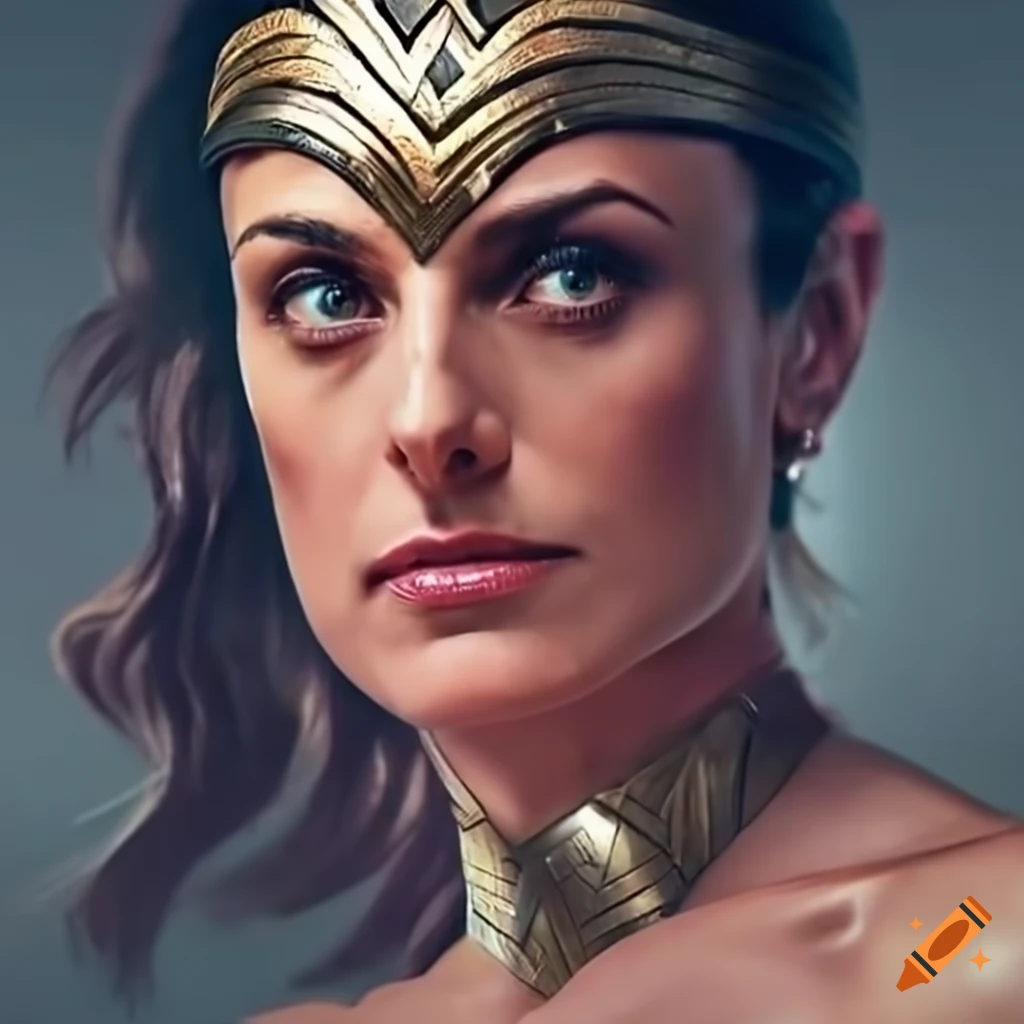 Claudia sheinbaum as wonder woman with boxing gloves on Craiyon